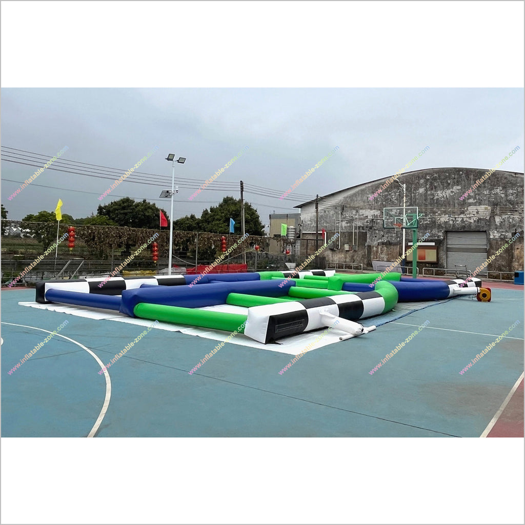 Blow Up Zorb Ball Race Track Inflatable Interactive Playgrounds Adult