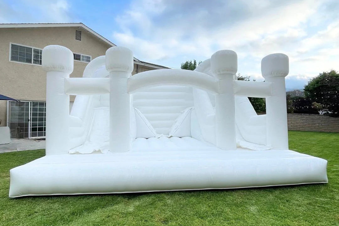 Soar to New Heights of Fun with a White Bounce House from Inflatable-Z
