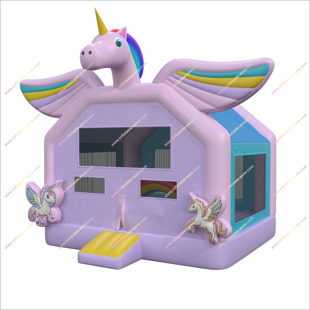 Unicorn Bounce House Inflatables Play Outdoor Family Fun Near Me Infla