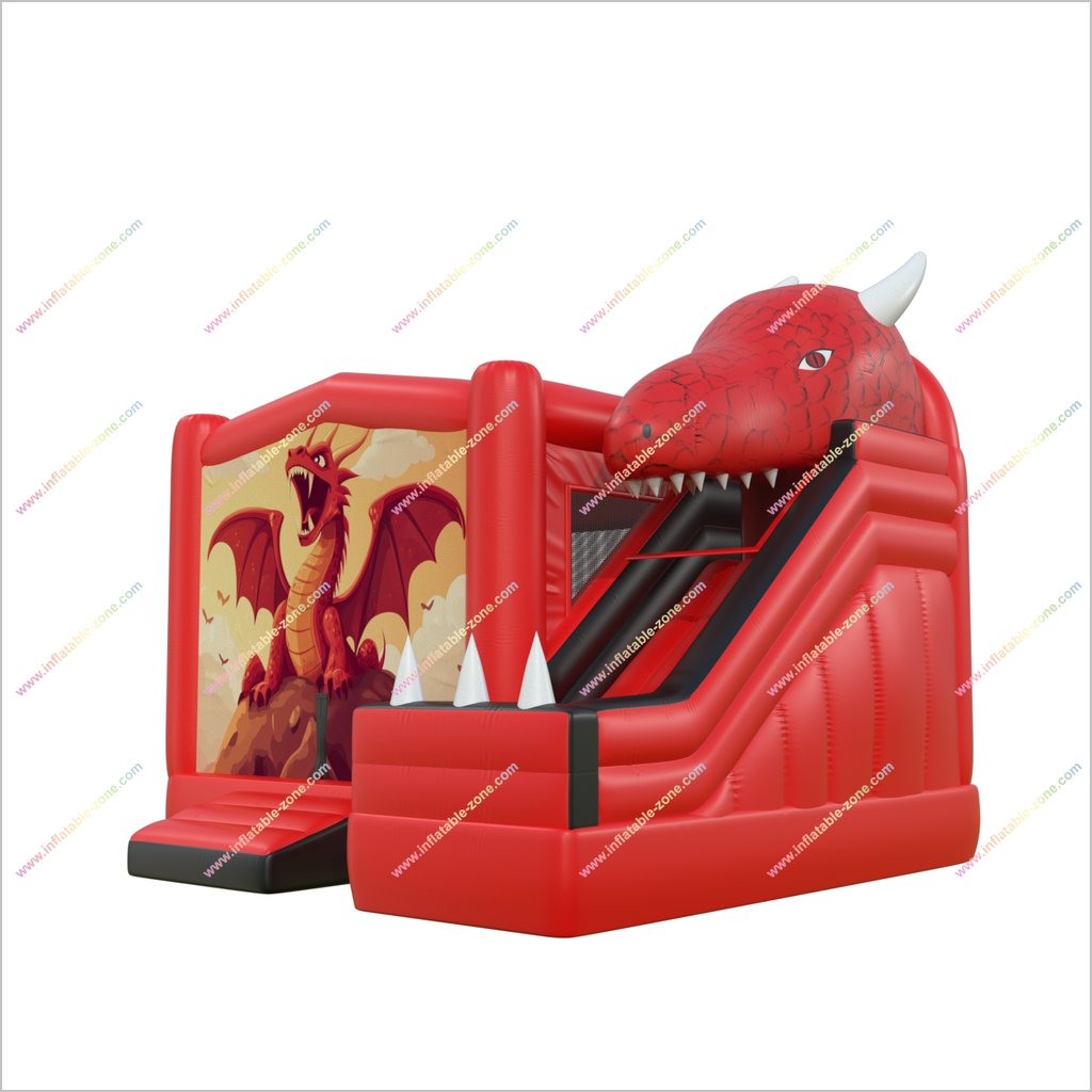 Red Dragon Jumping Castle Slide Hire Inflatable Outdoor Games Bouncy H