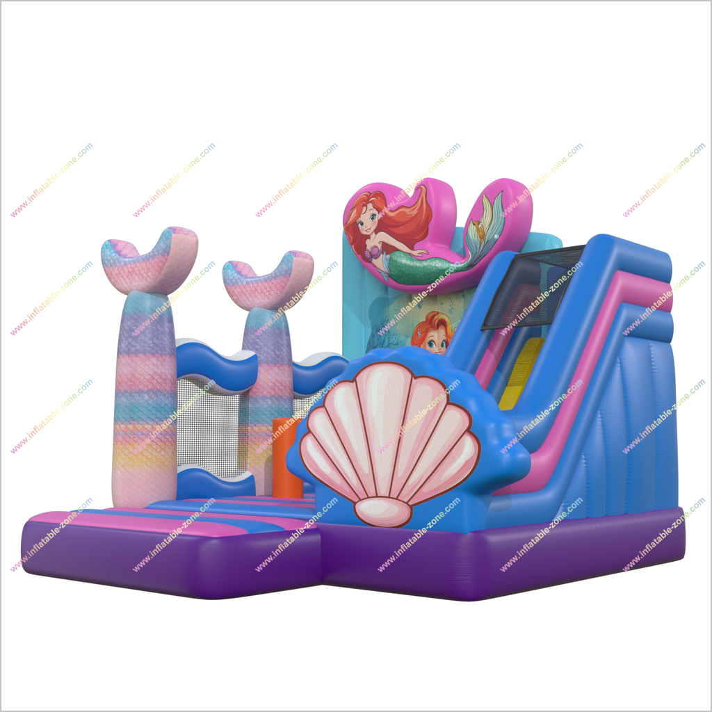 Inflatable Mermaid Bouncy Castle Target Inflatable Slide Combo Gift ...