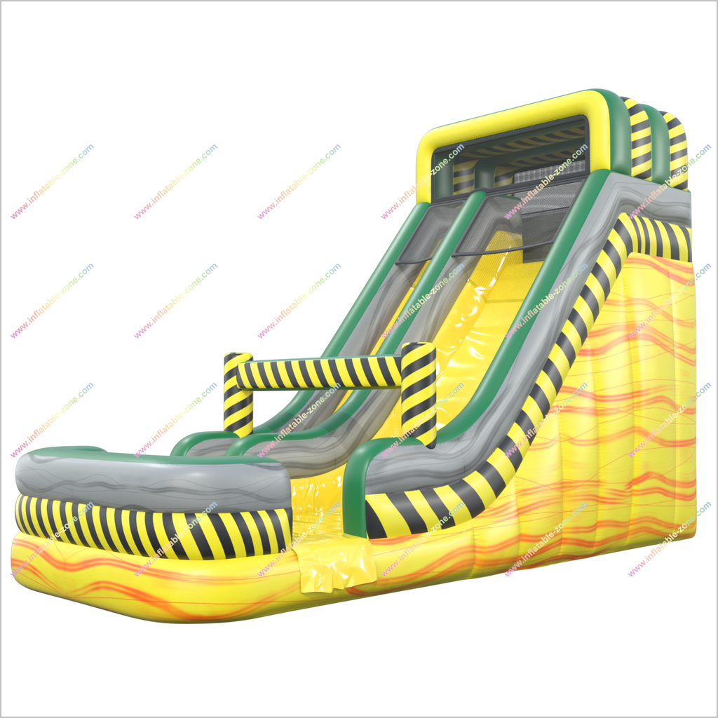 Toxic Blast Inflatable Water Slide Garden Affordable Playground ...