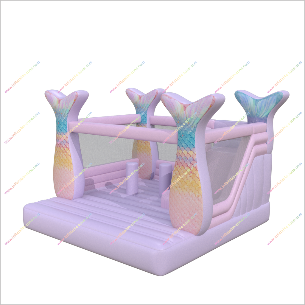 Princess Inflatable Bouncy House With Slides Combo Bouncer Mermaid Jum