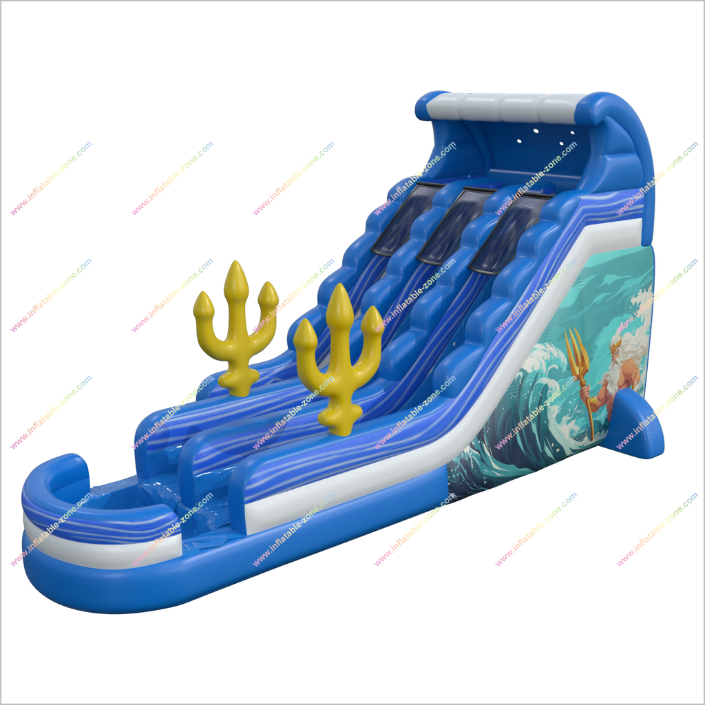 Ocean-Themed Adult Water Slide Rental Play Areas Near Me Golden Trident ...