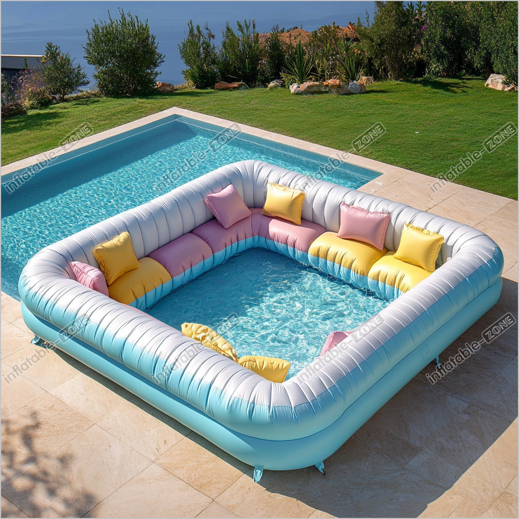 Spacious Inflatable Sofa Pool Good Games To Play Backyard Small Playgr