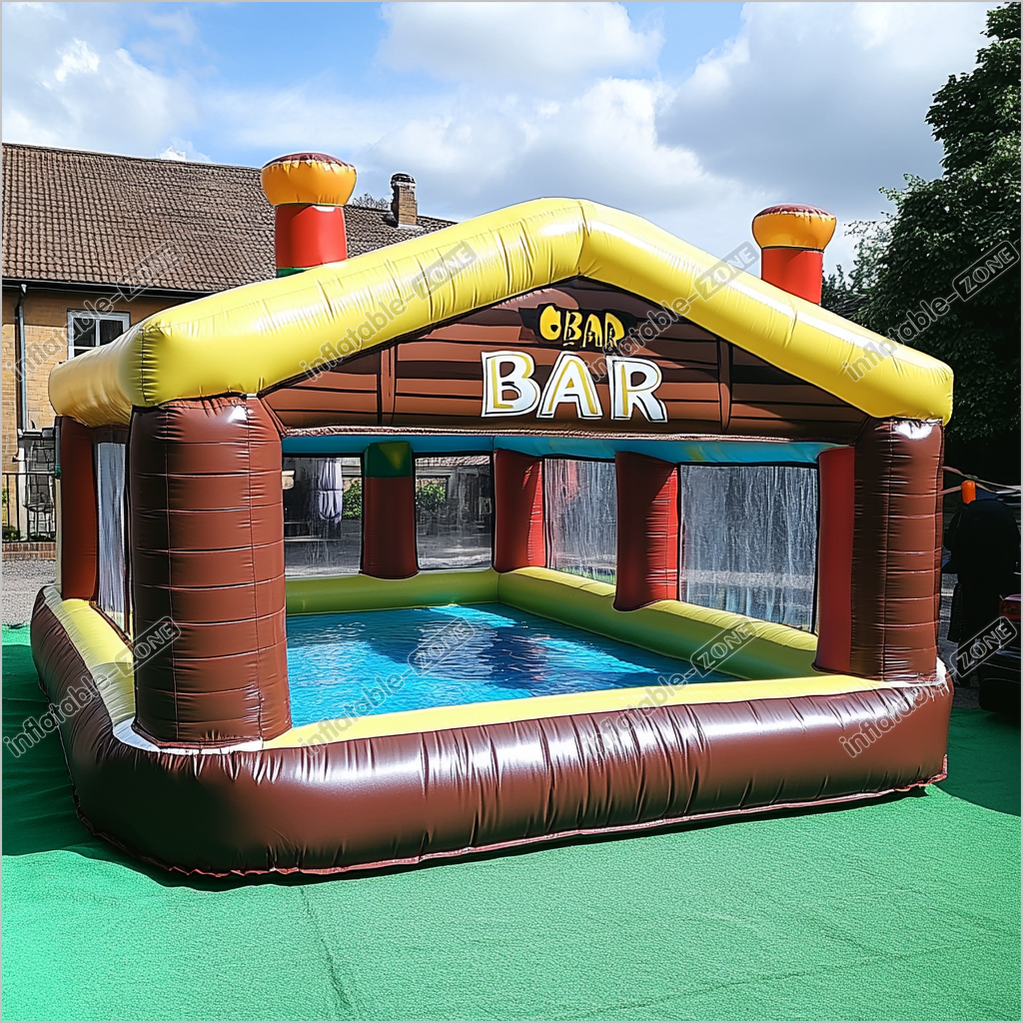 Inflatable Bar Pool for Adult Water Pool Blow Up Pub Bar for Backyard