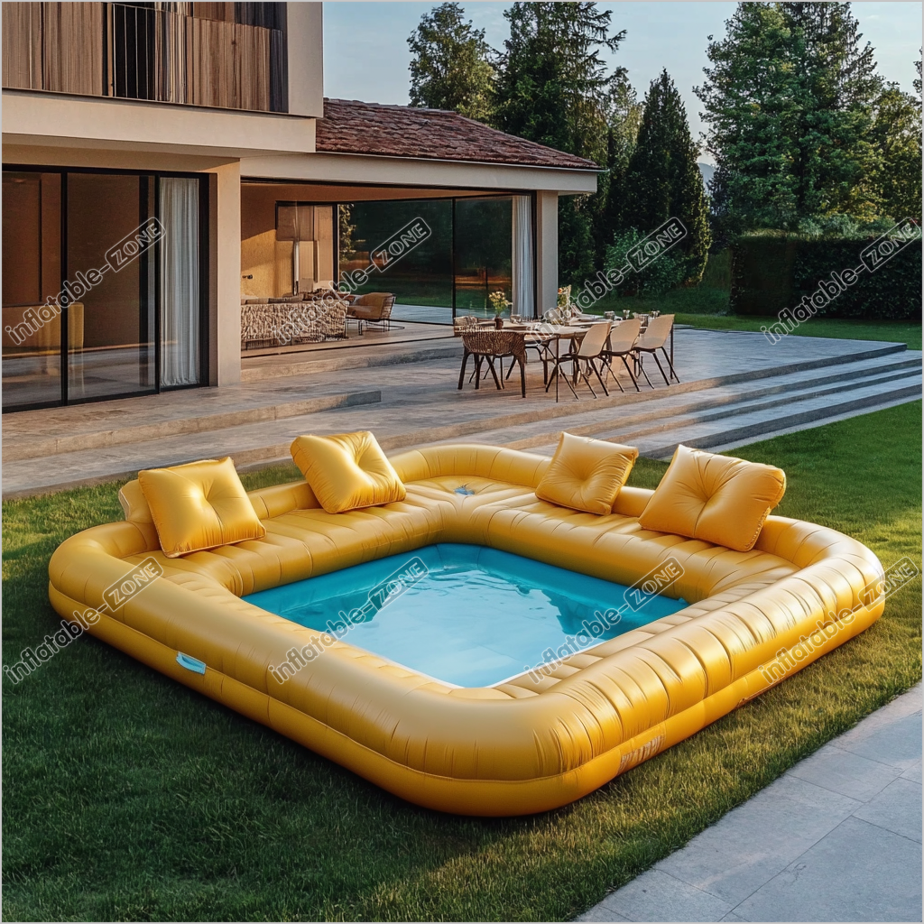 Portable Inflatable Sofa Pool Holiday Games Sofa Shape Inflatable Pool ...
