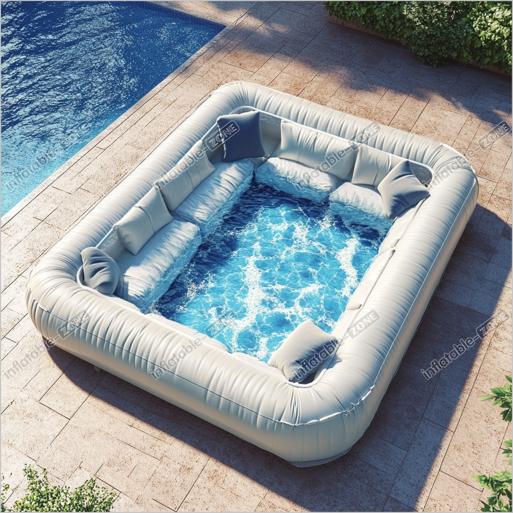 Luxury Large Inflatable Sofa Pool Nearby Outdoor Play Ground Sofa Swim