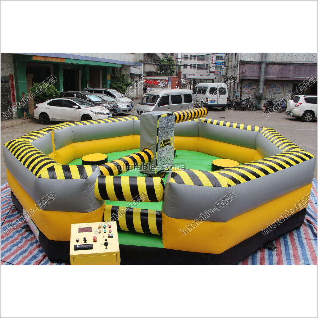 Commercial Inflatable Wipeout Sweeper Interactive Meltdown Machine Inf ...