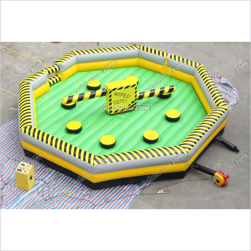 Giant Outdoor Inflatable Meltdown Challenge Eliminator Inflatable Wipe ...