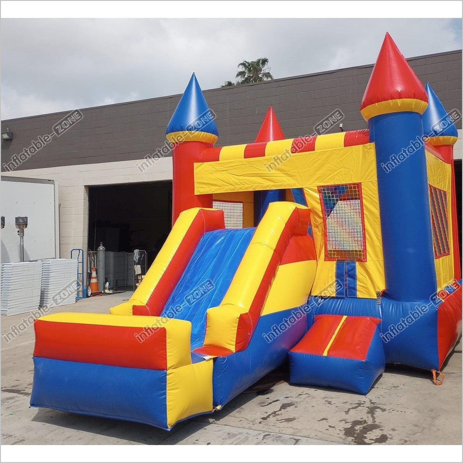 Kids inflatable bounce house with slide, big bounce houses – Inflatable ...