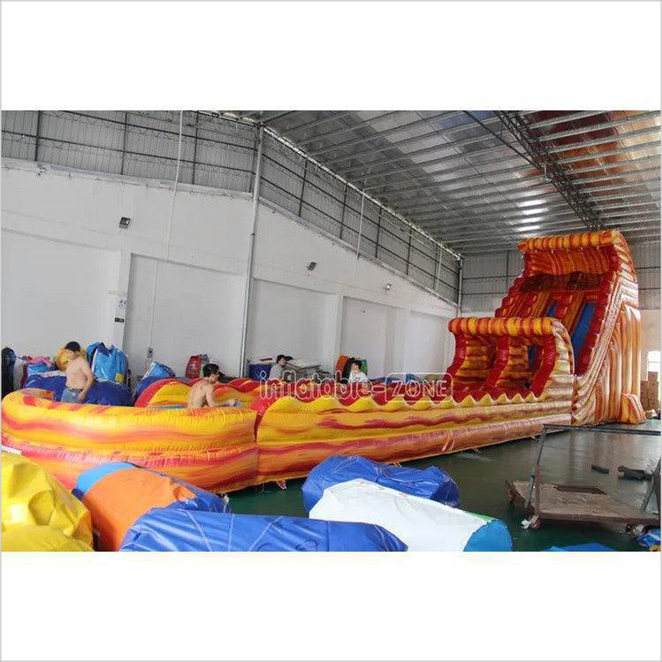 Large Inflatable Water Slide Pool,Inflatable Bounce Castle With Water