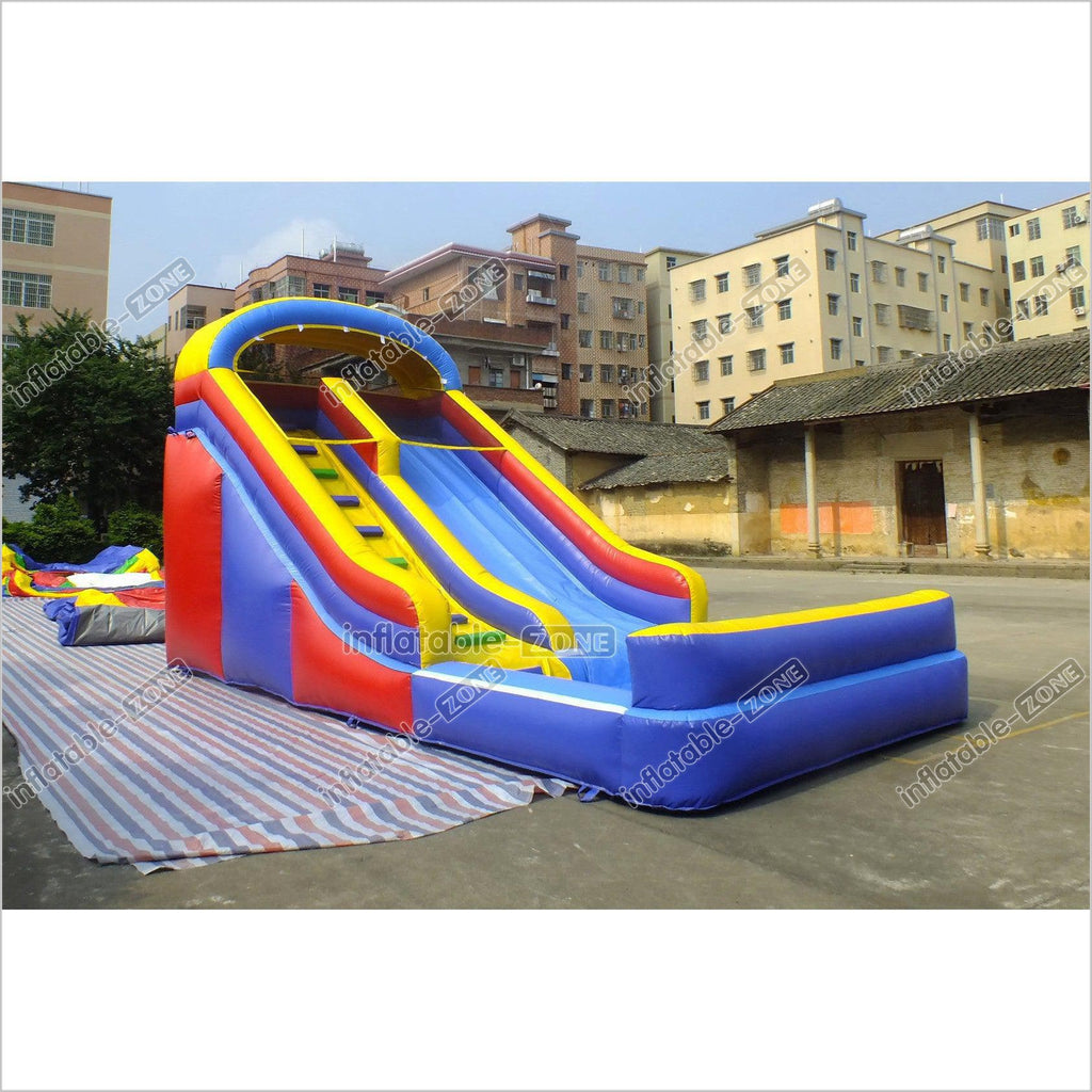 Outdoor Inflatable Dry Slide For Kids Garden Playground Inflatable Sli