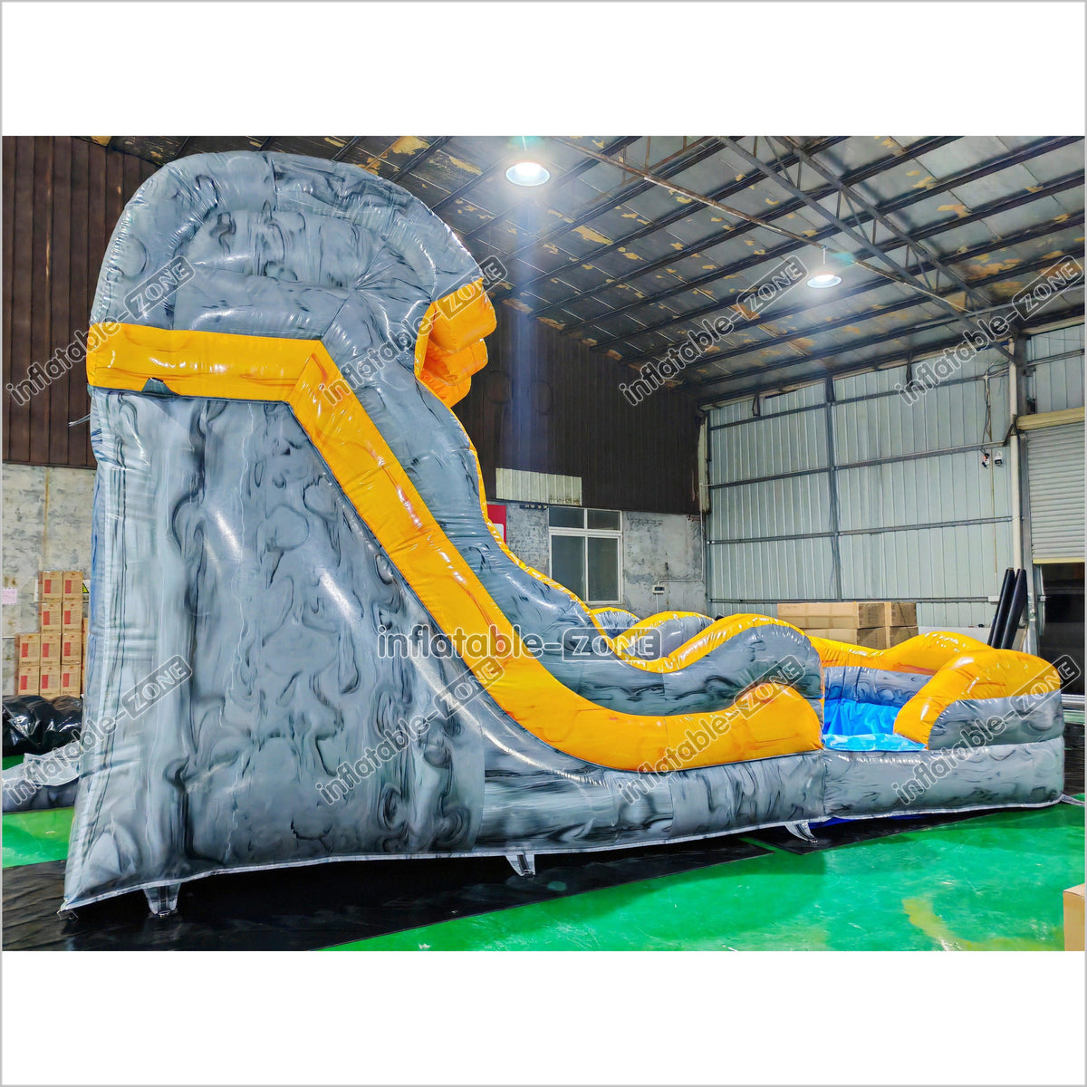 Single Lane Wave Inflatable Water Slide Commercial Party Big Waterslid ...