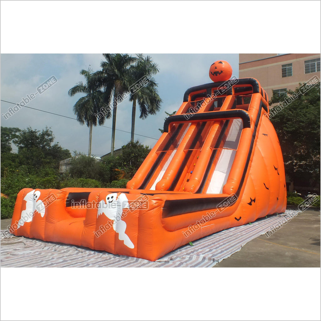 Halloween Pumpkin Patch Bouncer Inflatable Slide Commercial Giant Infl