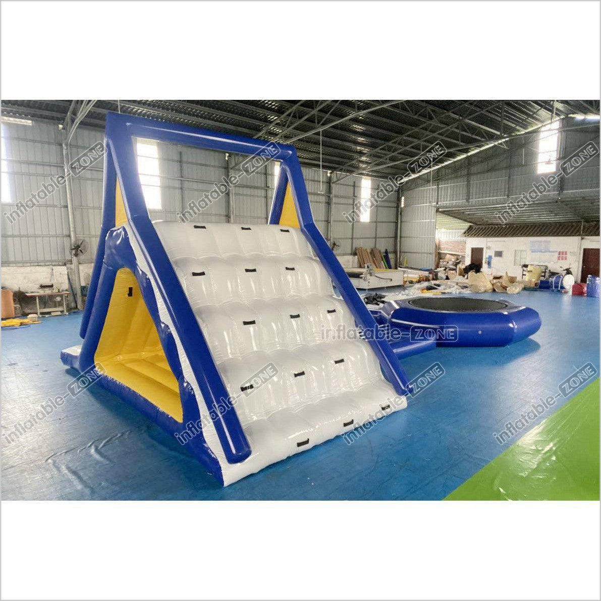 Commercial Large Inflatable Water Floating Slides Combo Inflatable Tra ...