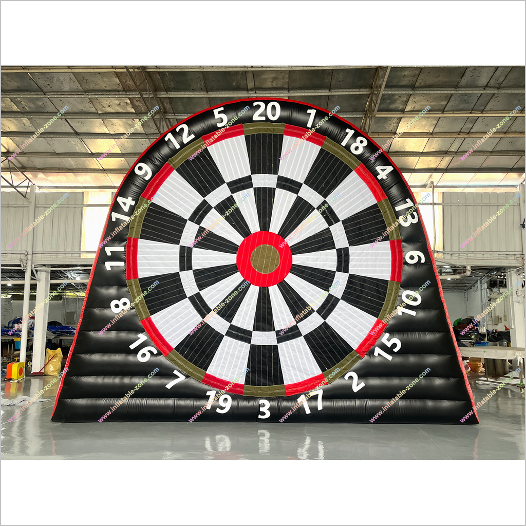 Commercial Sports Inflatable Football Shooting Darts Board Fun Team Ga