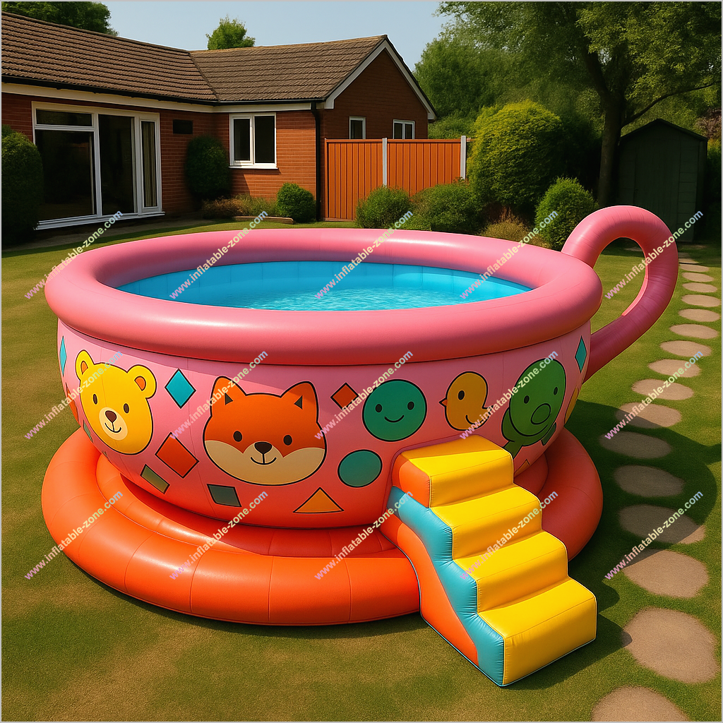 Enjoy Fun Inflatable Teacup Pools Backyard Engagement Party Tea Cup ...