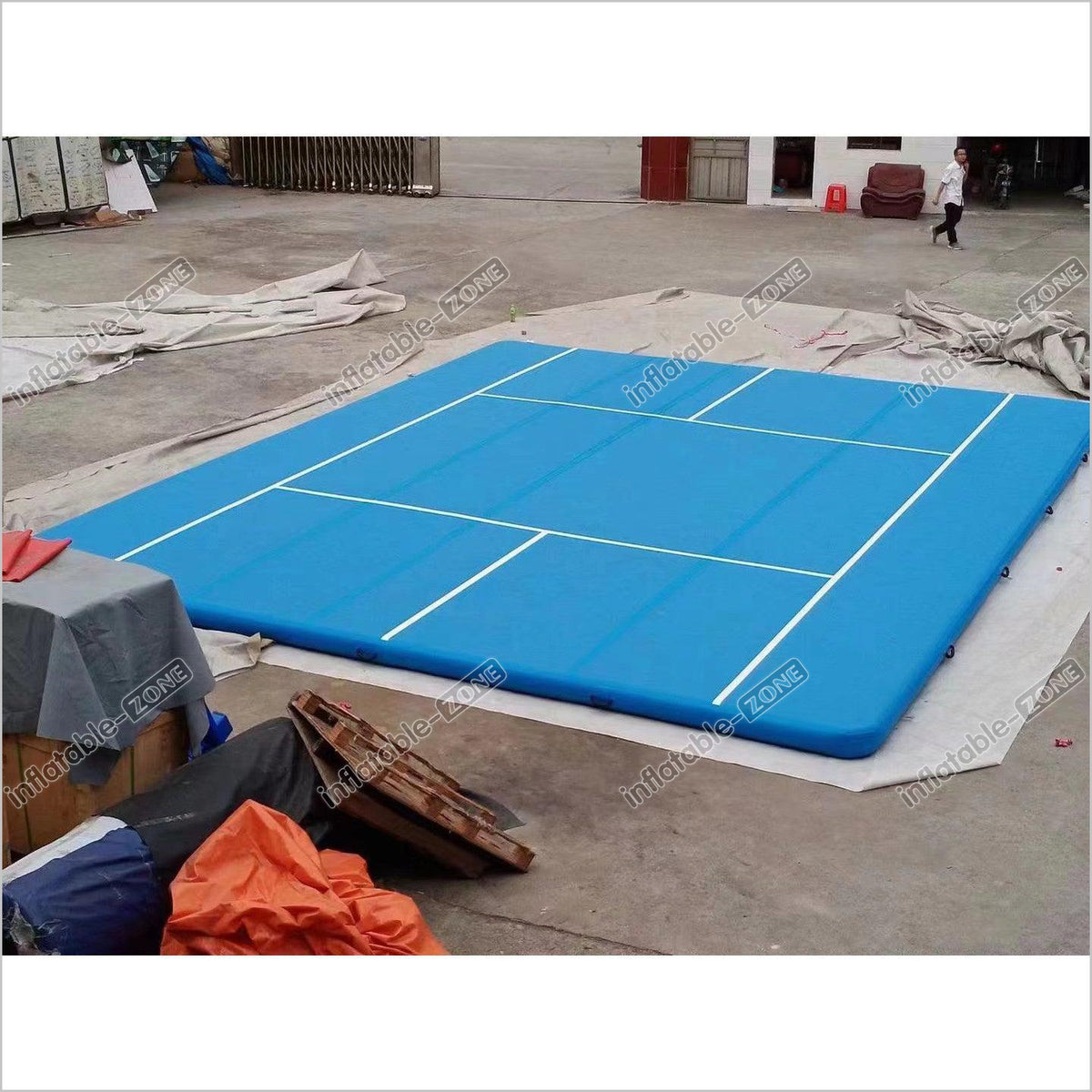 Inflatable Football Tennis Ball Air Tumble Mat Inflatable Air Gymnasti ...