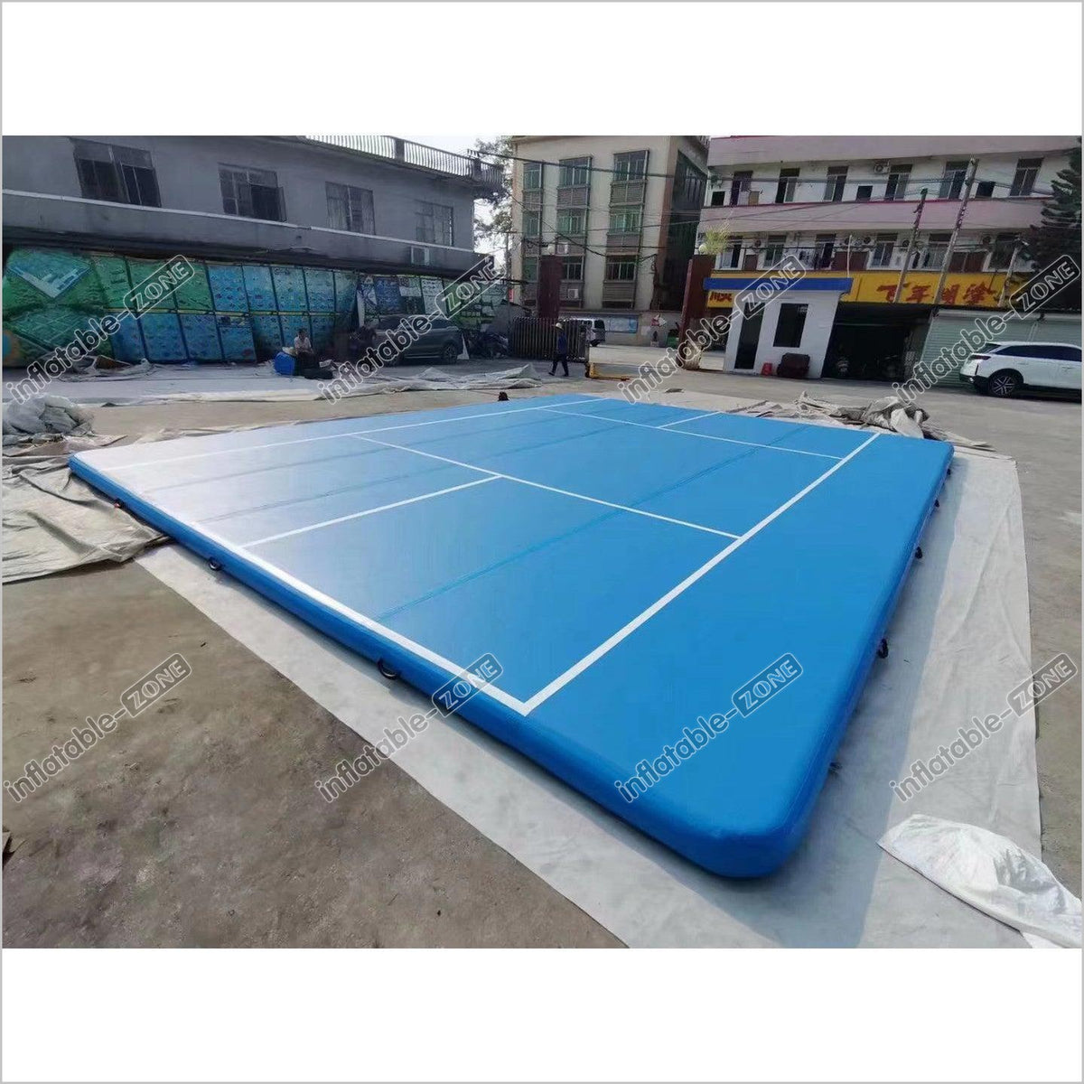 Inflatable Football Tennis Ball Air Tumble Mat Inflatable Air Gymnasti ...