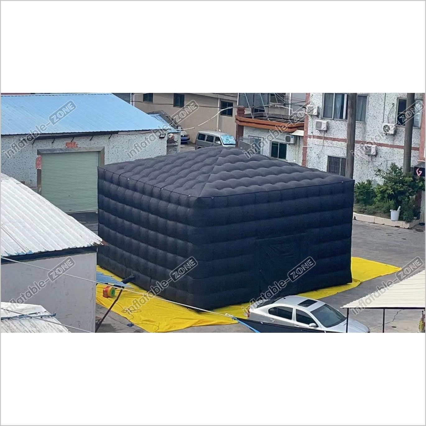 Black Giant Inflatable Cube Tent Party Disco Booth Nightclub Outdoor I ...