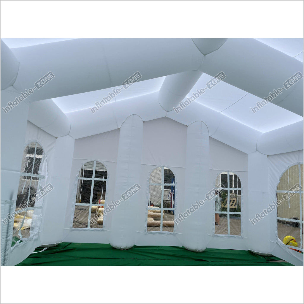 Outdoor White L Inflatable Wedding Party Tent Dining Room Inflatable C ...