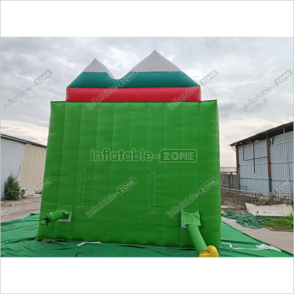Inflatable Forest Theme Climbing Wall Bouncer Red And Blue Inflatable ...