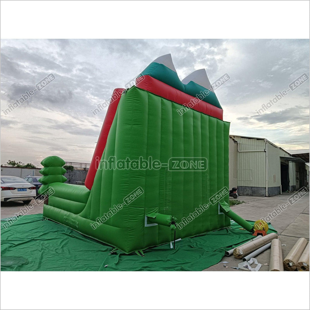 Inflatable Forest Theme Climbing Wall Bouncer Red And Blue Inflatable ...
