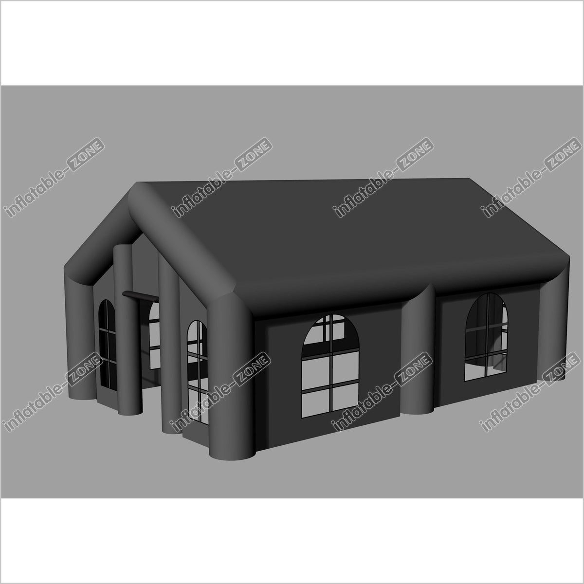 Outdoor Black Inflatable Wedding Party Tent Dining Room Inflatable Cam ...