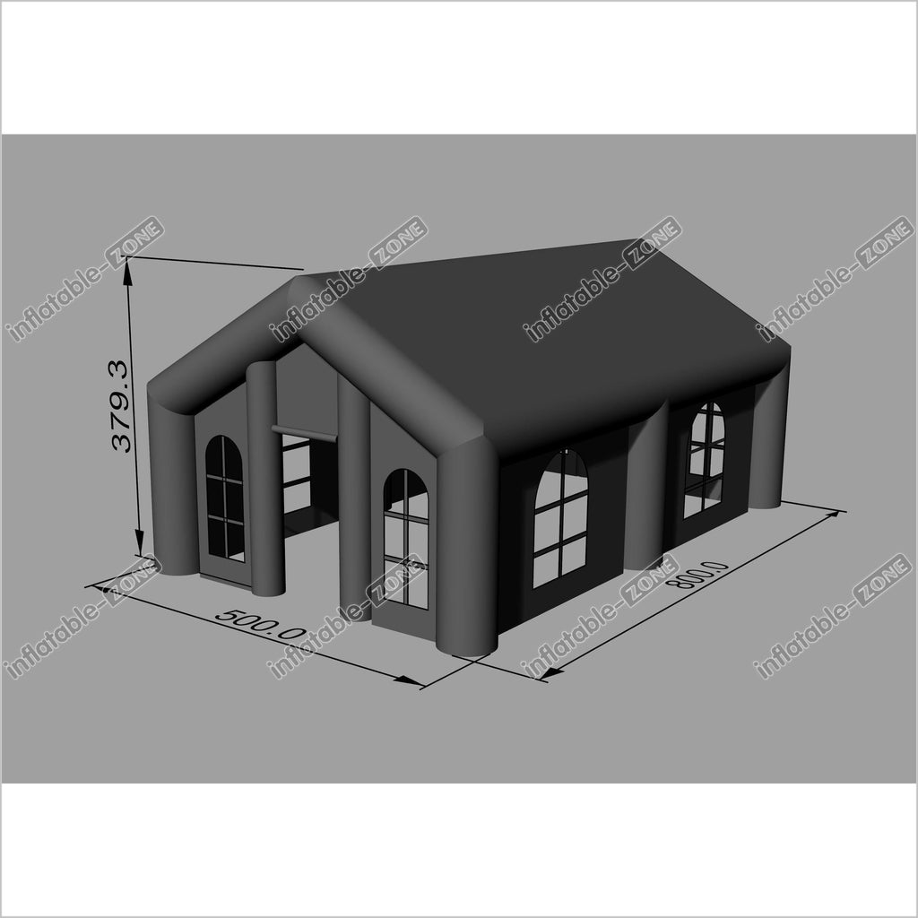 Outdoor Black Inflatable Wedding Party Tent Dining Room Inflatable Cam ...