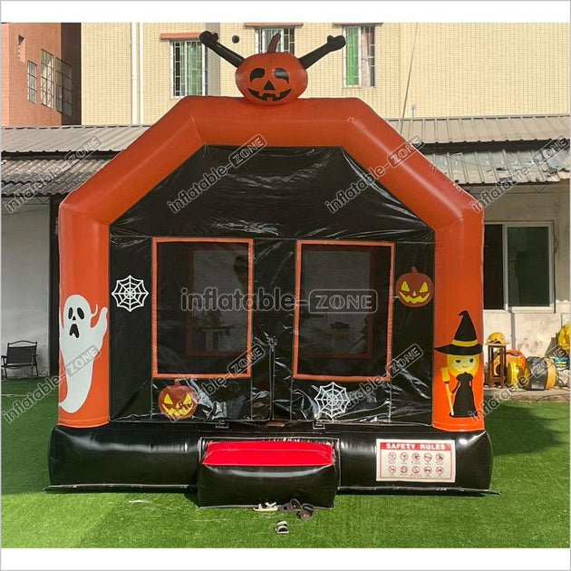 Inflatable Halloween Bounce House Happy Hop Bouncy Castle Blow Up Jump ...