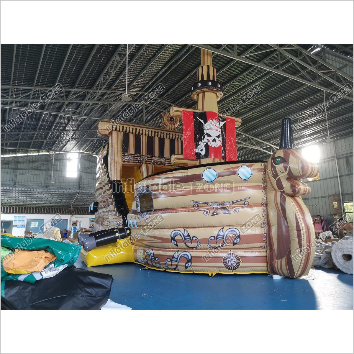 Inflatable Pirate Ship Slide Bouncy House Blow Up Slide Dry Jumper ...