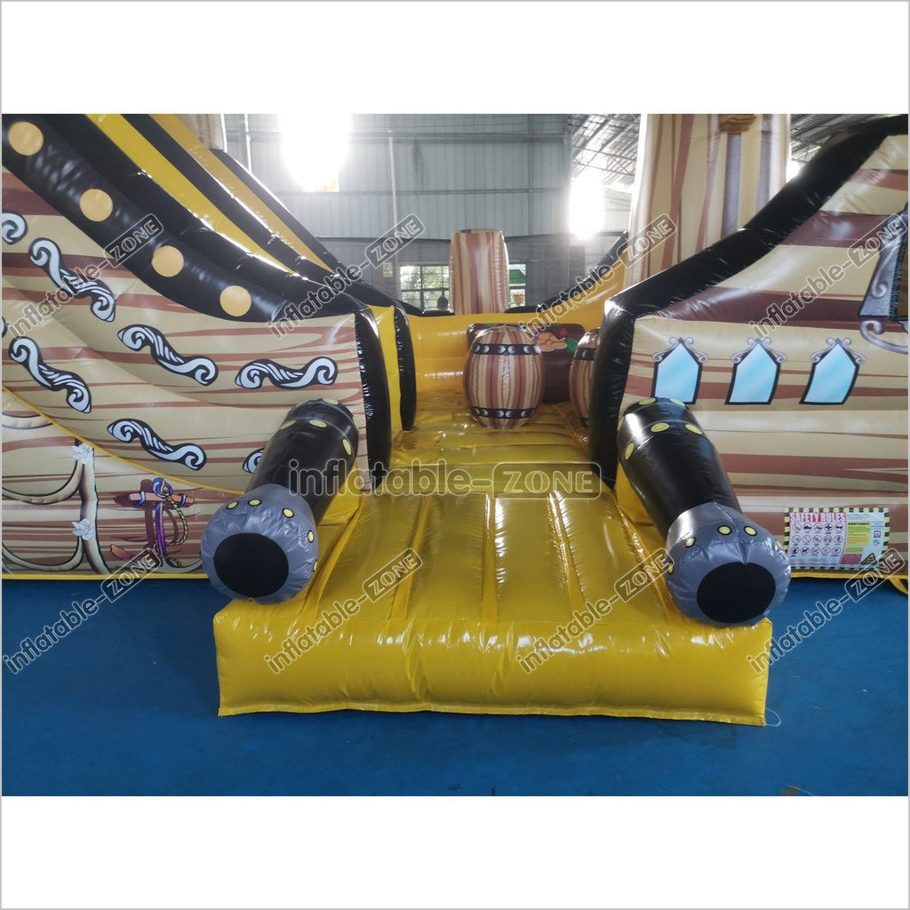 Inflatable Pirate Ship Slide Bouncy House Blow Up Slide Dry Jumper ...
