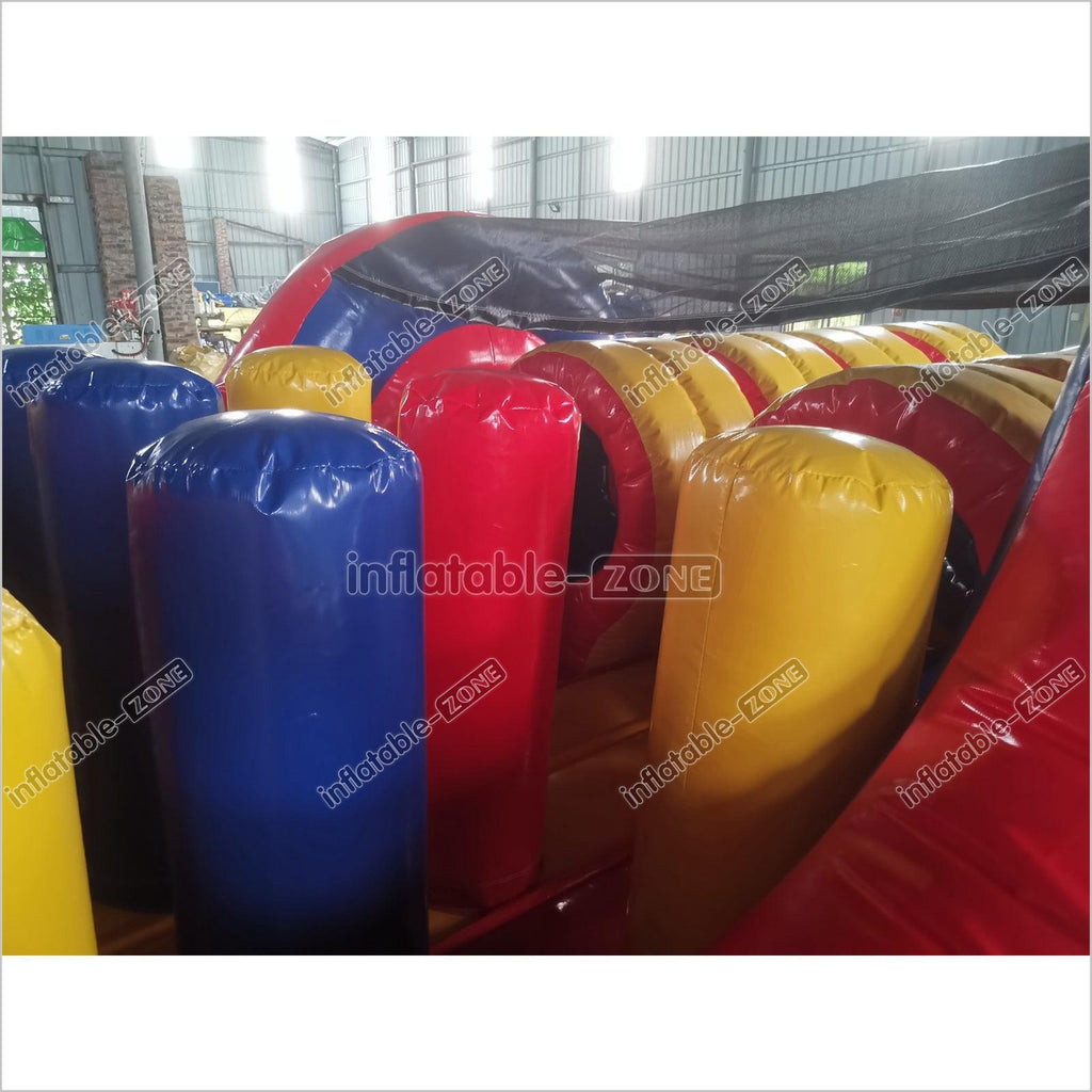 Inflatable Obstacle Course Bouncy Race With Obstacles Bounce House ...