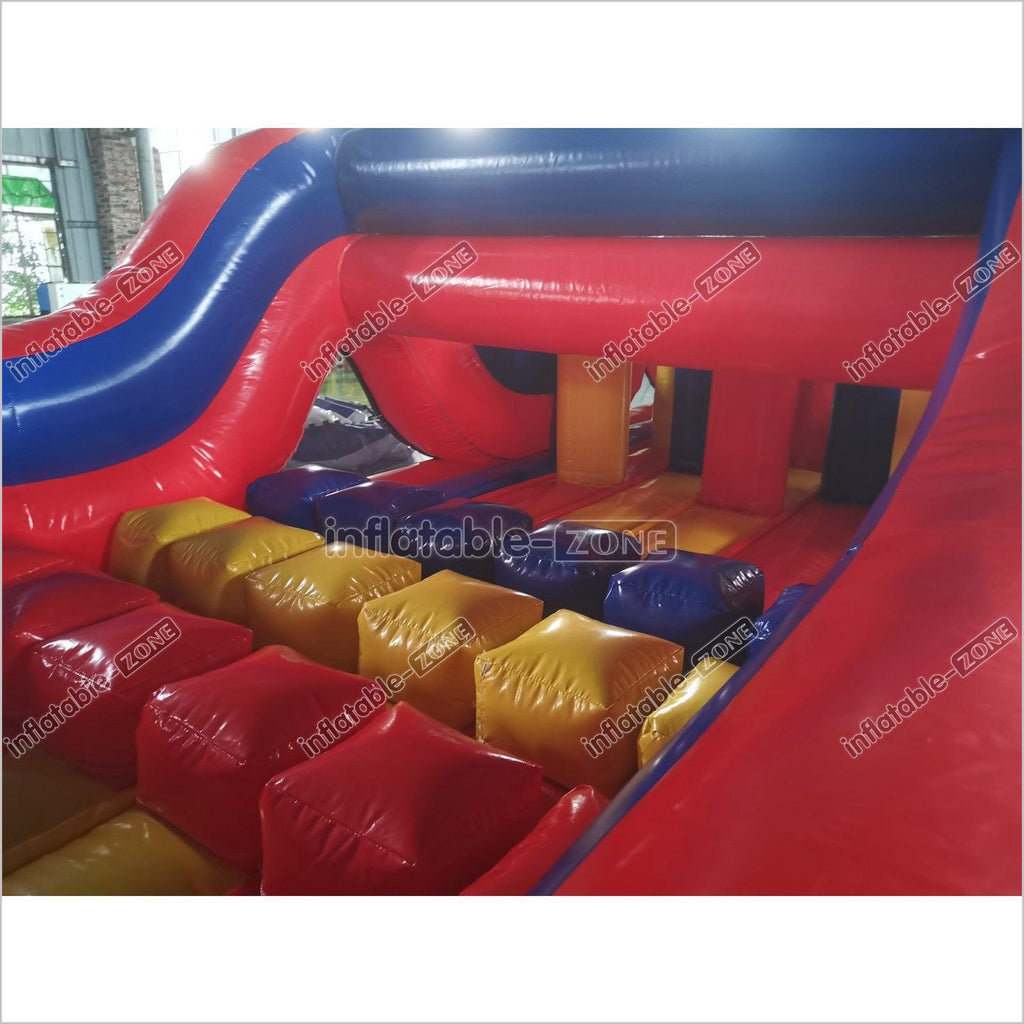Inflatable Obstacle Course Bouncy Race With Obstacles Bounce House ...