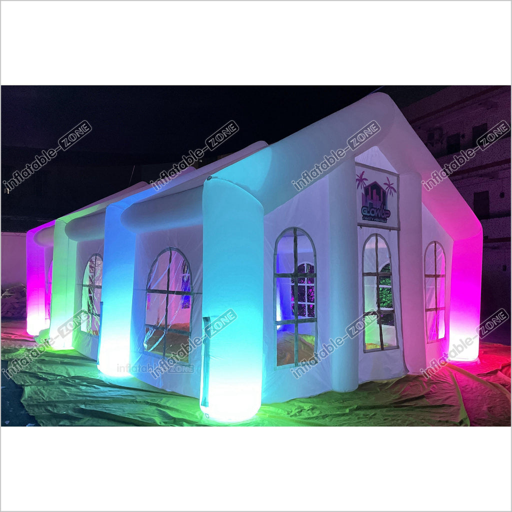 Large Inflatable Tent Outdoor Inflatable Party Tent Led Light Wedding ...