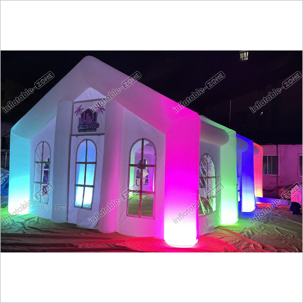 Large Inflatable Tent Outdoor Inflatable Party Tent Led Light Wedding ...