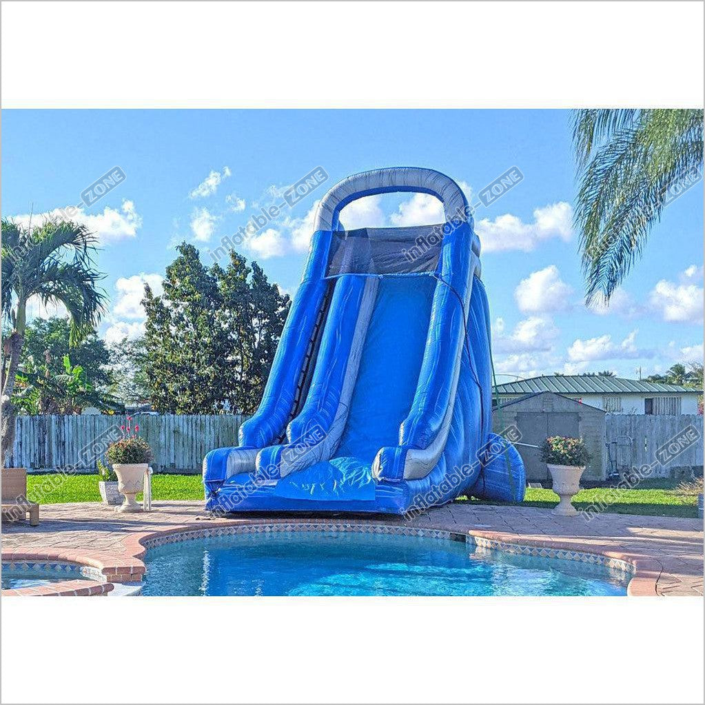 Commercial Blow Up Water Slides, Inflatable Water Slide For Swimming P