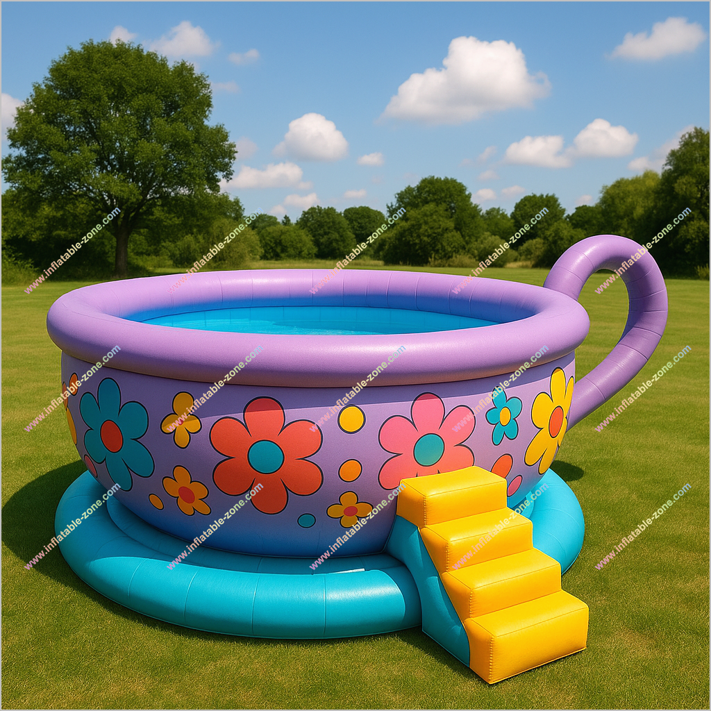 Best Party Game Inflatable Teacup Pool Teacup-Shaped Swimming Pool Gar