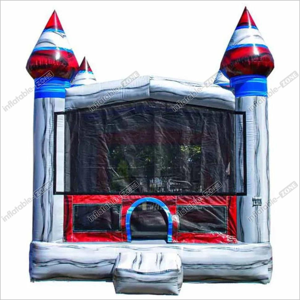 Commercial Bouncers Marble Inflatable Jumping Castle Business Titanium