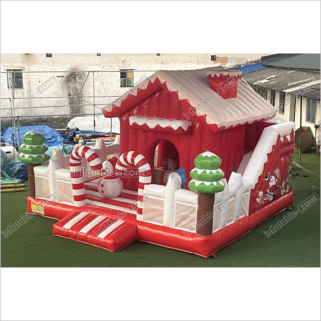 Sweet Candy Land Holiday Bounce And Slide Combo Inflatable Christmas C