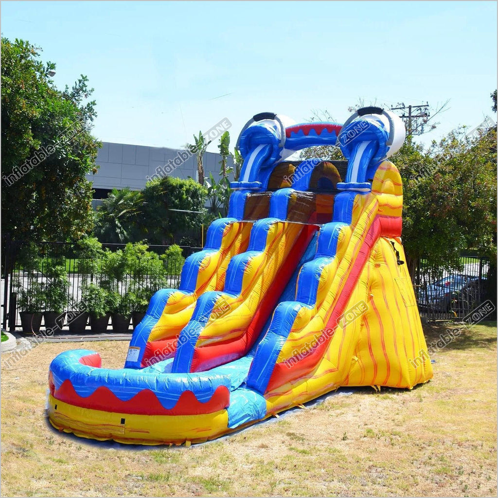 Splash Commercial Grade Water Slide With Pool Blow Up Water Playground