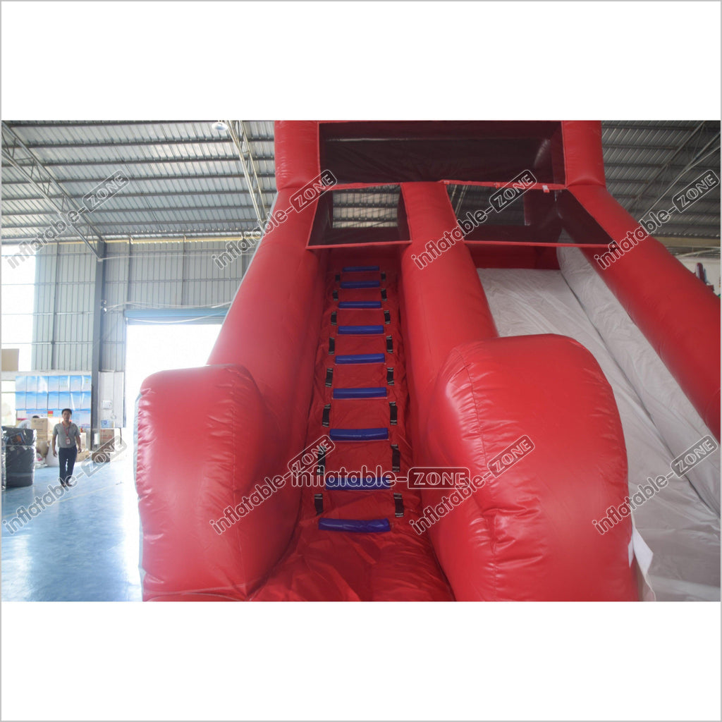 Commercial Inflatable Wet And Dry Water Slide Exciting Climb And Slide ...