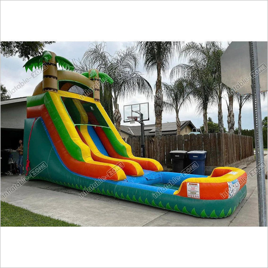 Giant Inflatable Water Slide For Adult, Commercial Grade Water Park Sl