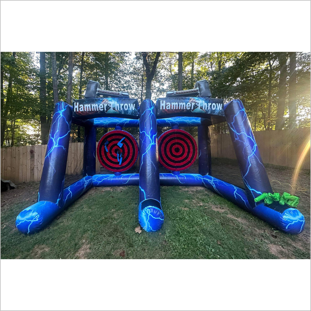 Hammer Throw Dual Challenge Sport Events Axe Throw Inflatable Fun Outd