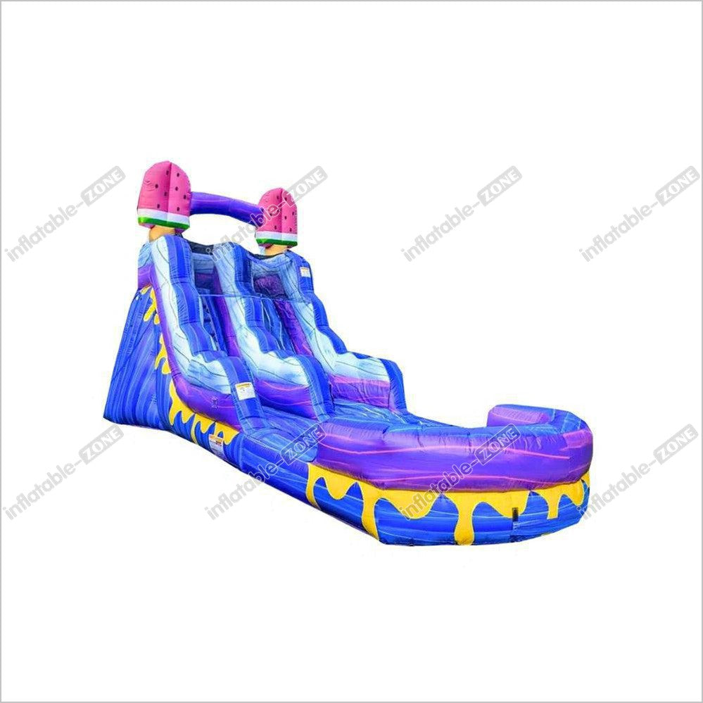 Ice Pops Big Inflatable Waterslide Commercial Grade Water Slide With D