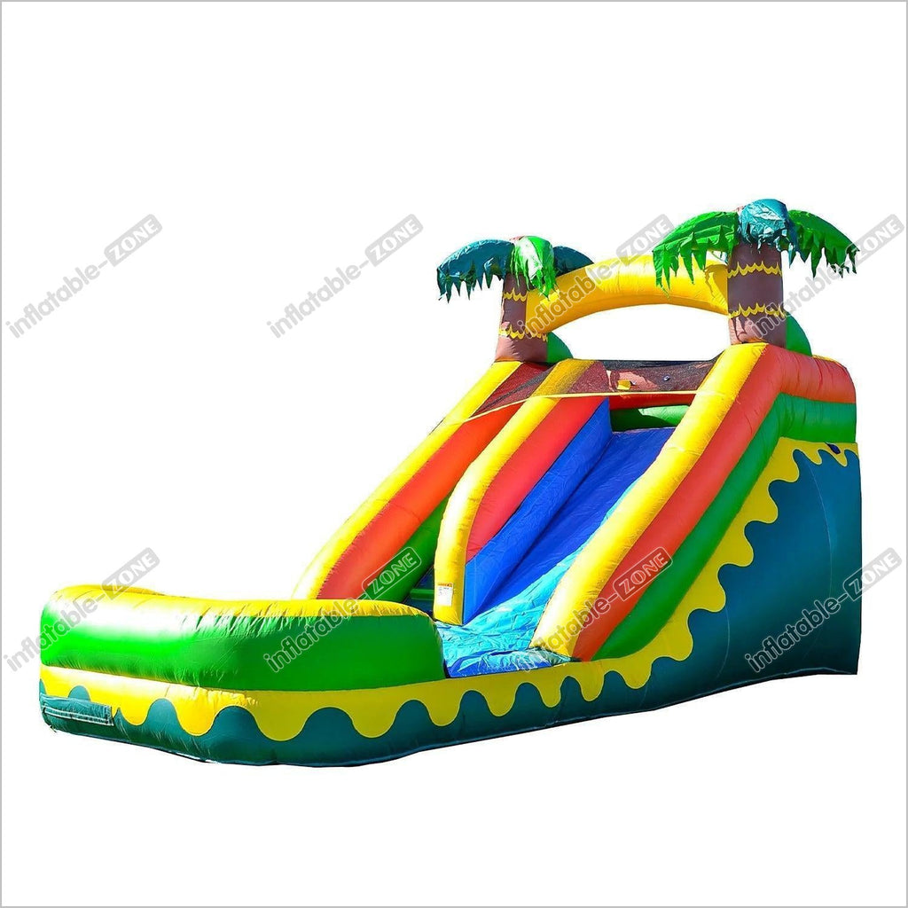 Big Inflatable Moonwalk Water Slide Bouncy And Fun Party Tropical Wate