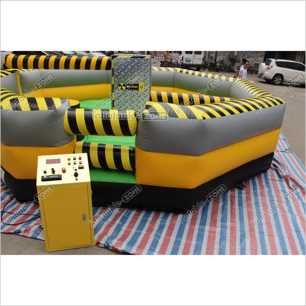 Commercial Inflatable Wipeout Sweeper Interactive Meltdown Machine Inf ...
