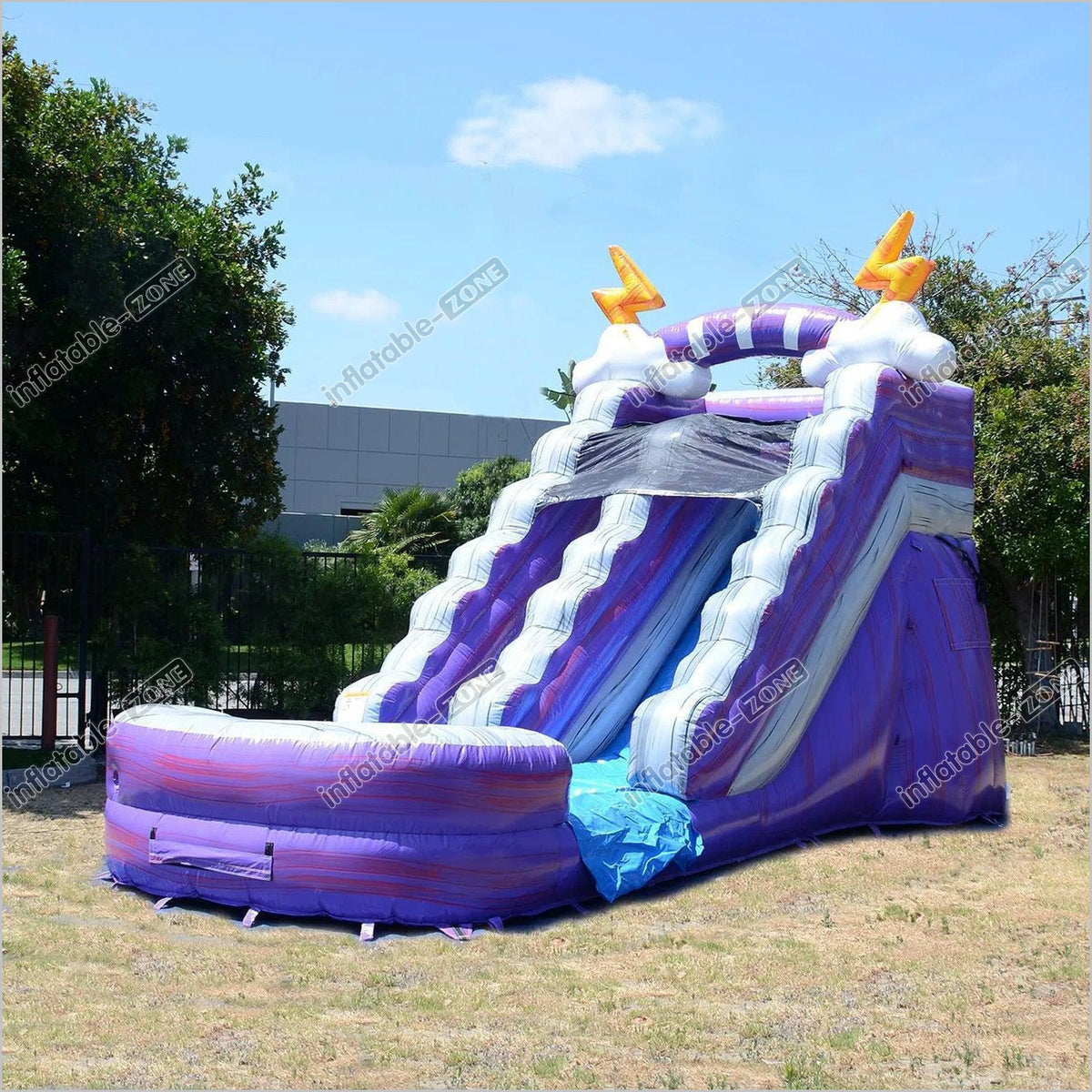 Thunder Commercial Grade Water Slide With Pool Best Backyard Inflatabl ...