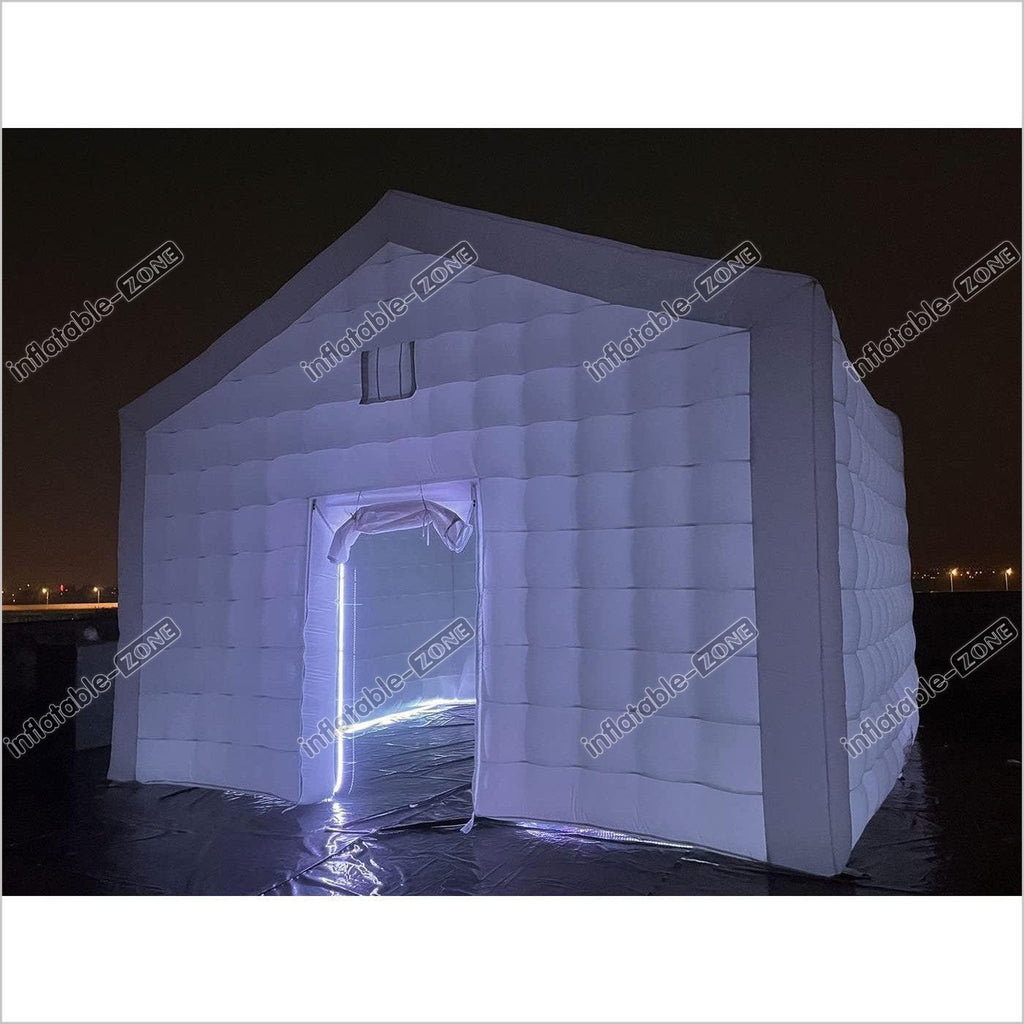 Large White Inflatable Nightclub Cube Wedding Tent Portable Inflatable ...